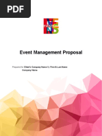 Comprehensive Event Management Proposal | PDF | Strategic Management ...