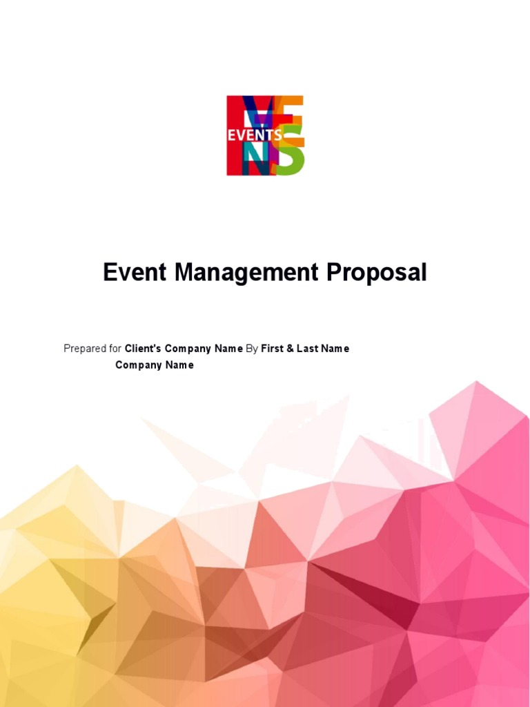 Comprehensive Event Management Proposal | PDF | Pricing | Sales