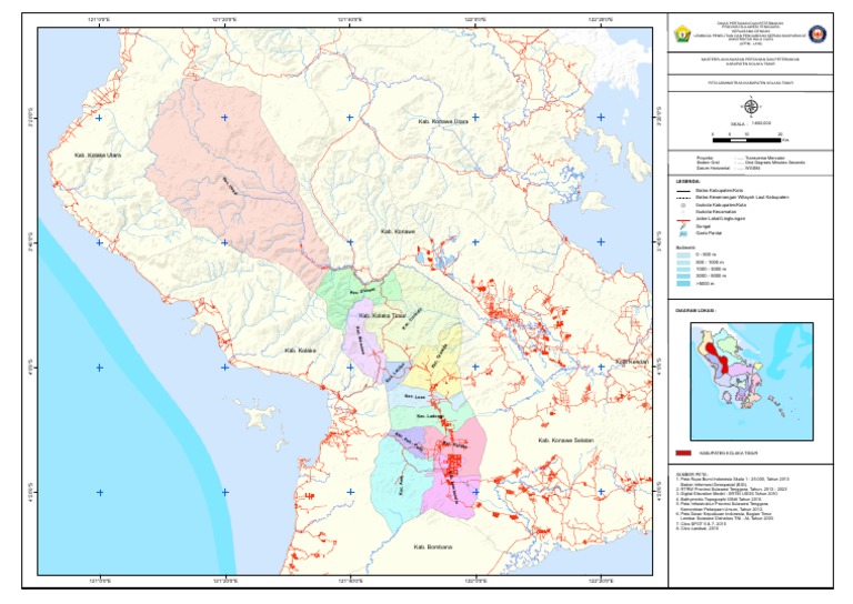 Peta Administrasi Kolaka Timur | PDF | Sains & Matematika | Komputer
