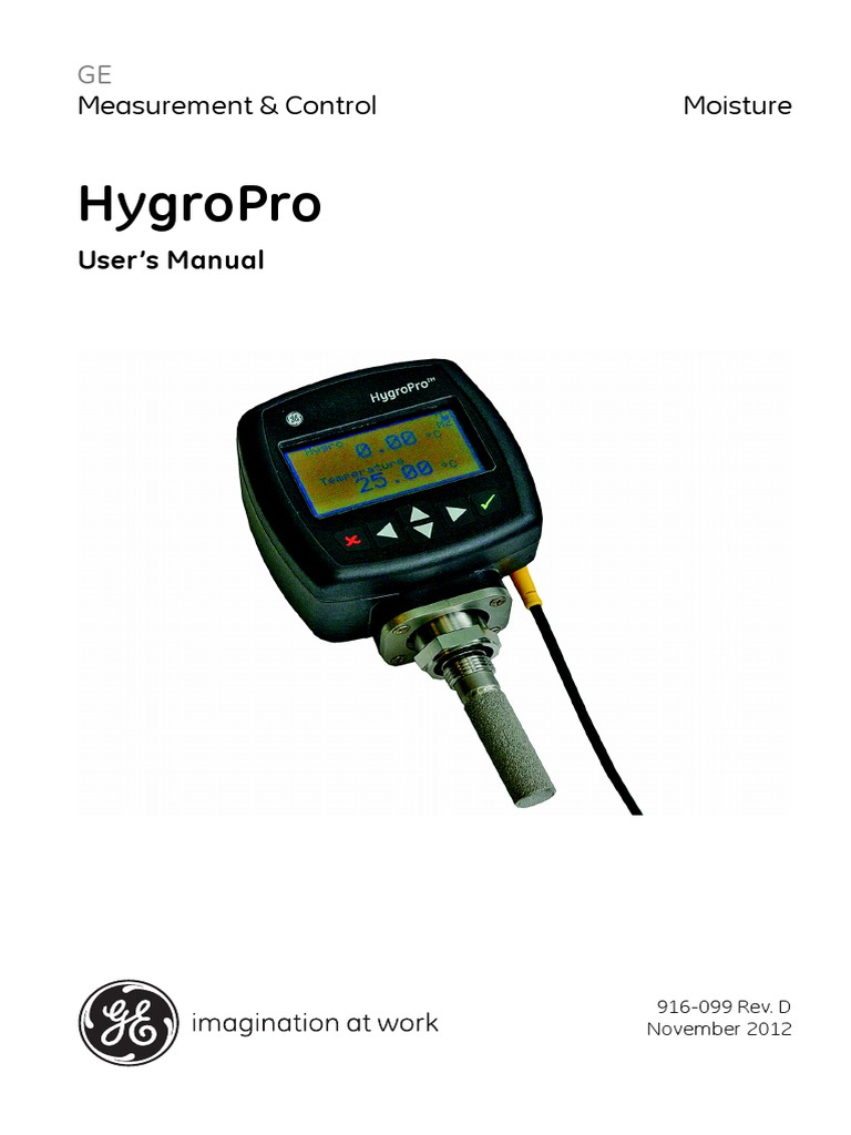 Hygropro Moisture Transmitter Operating Manual English | PDF ...