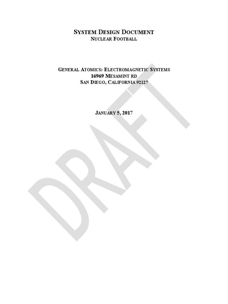 System Design Document | PDF | Electrical Engineering | Nature
