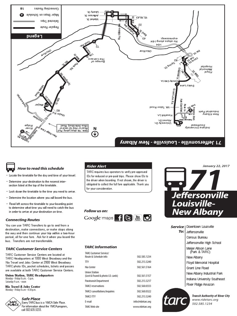 Route 71 Map | Download Free PDF | Bus Transport | Public Transport