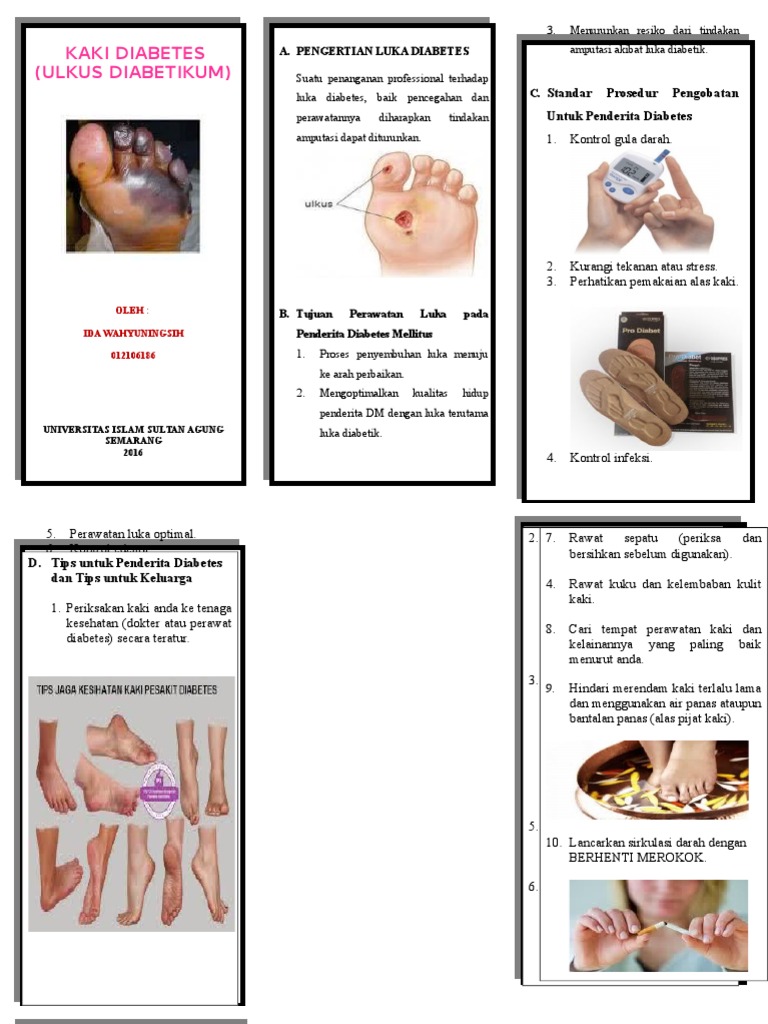 Leaflet Ulkus Pedis DM Ida | PDF