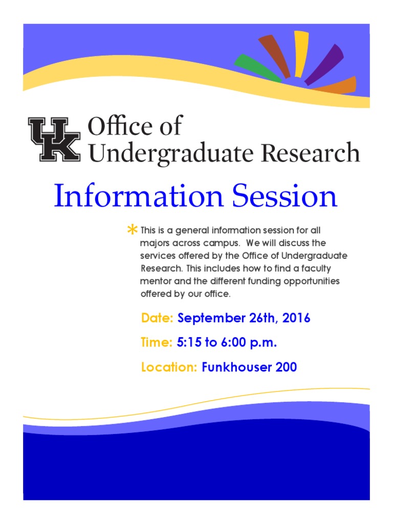 Information Session: Date: Time: Location | PDF