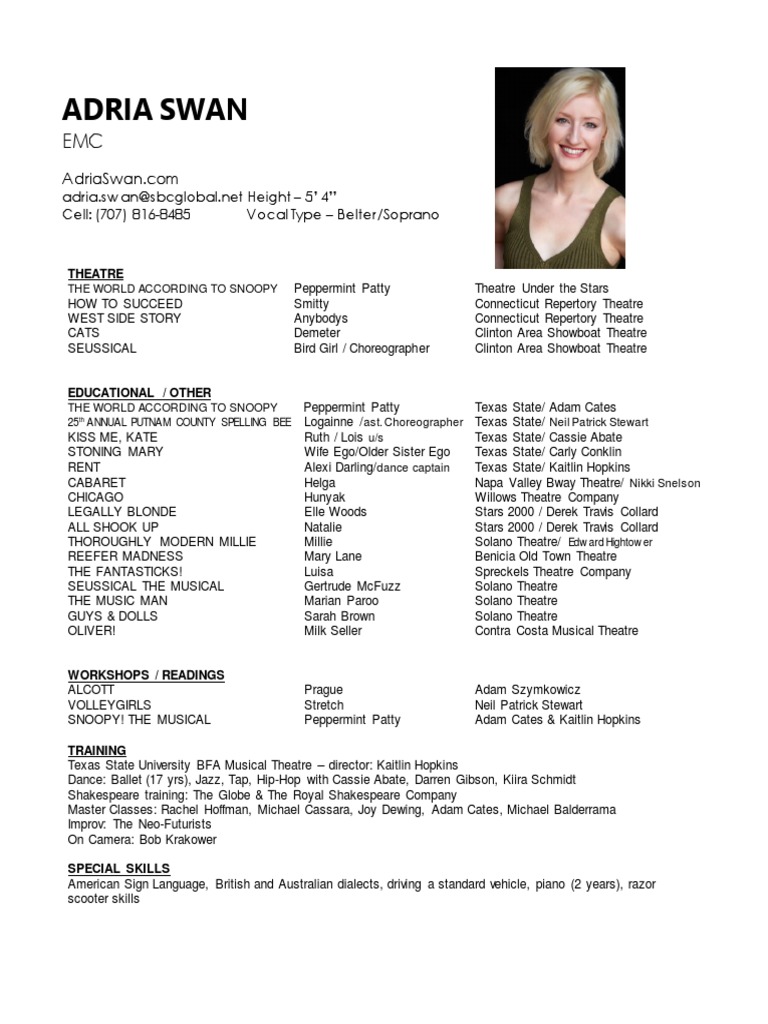 Adria Swan Resume 1-17 | PDF