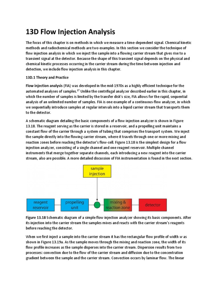 Flow Injection Analysis | PDF | Titration | Chemistry