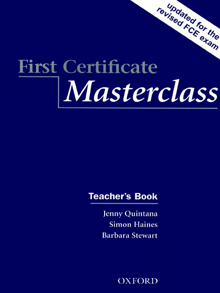 FCE MASTERCLASS Teachers Book PDF | PDF