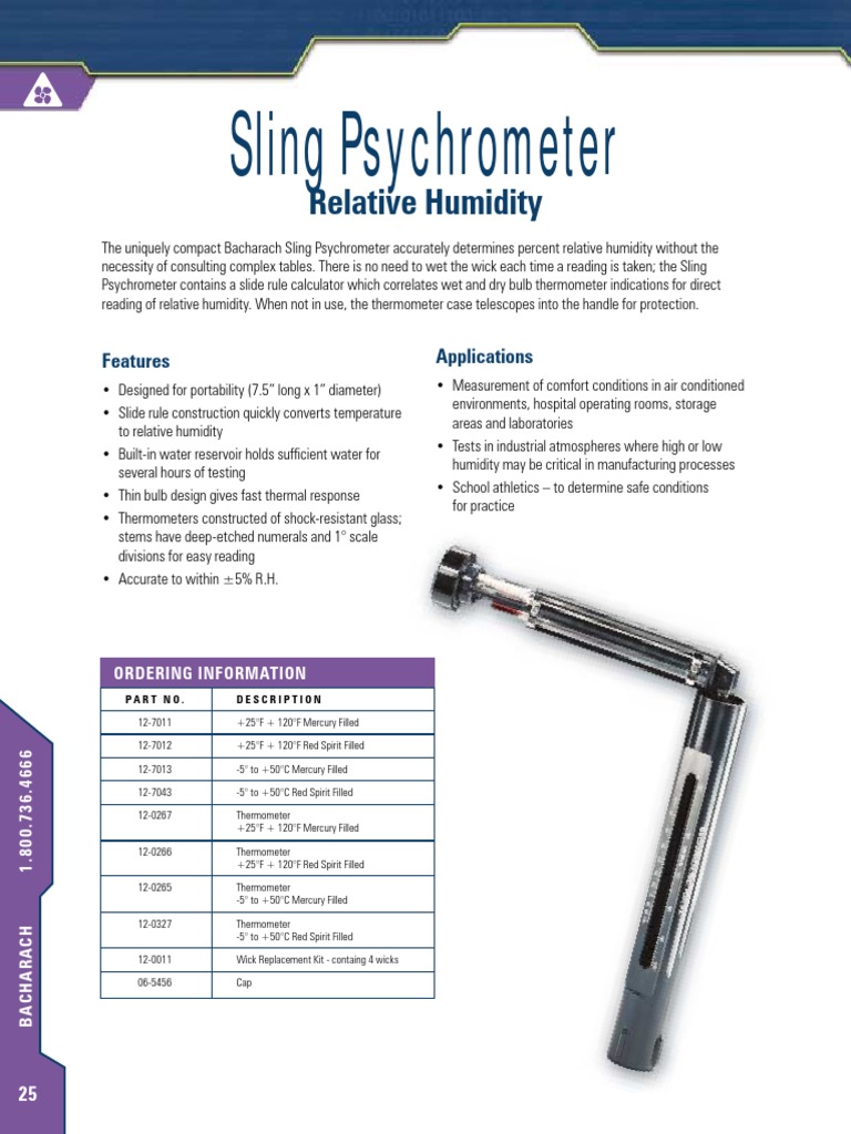 Sling Psychrometer | PDF