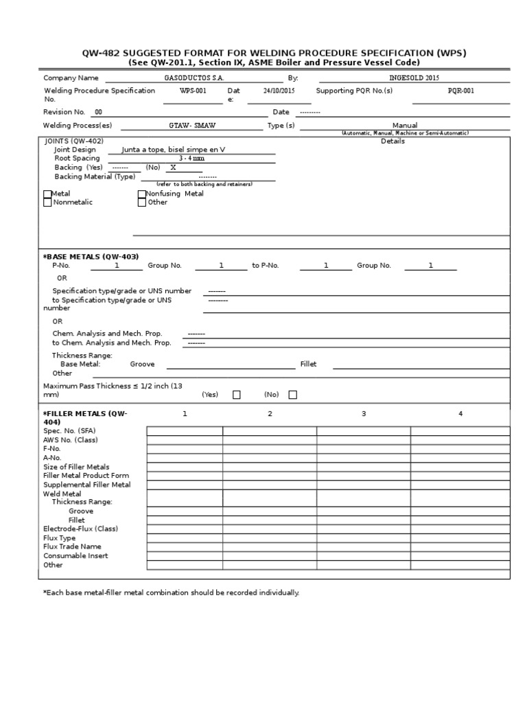 Form Qw-482 | PDF | Welding | Construction