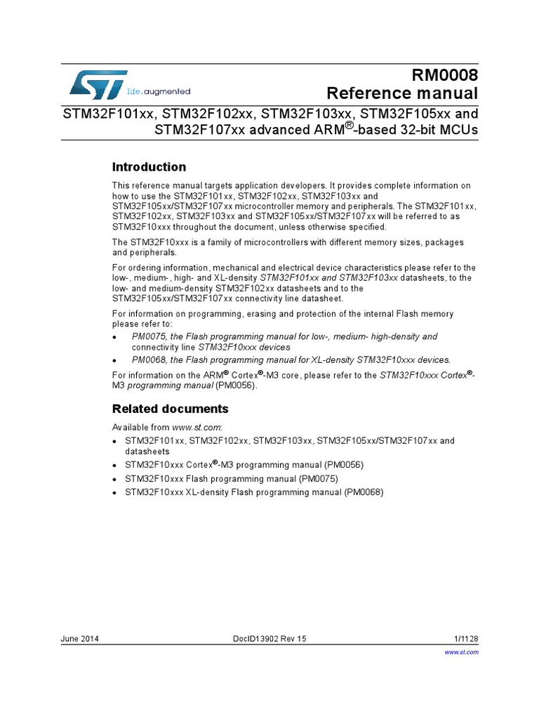 STM32F103 Reference Manual PDF | PDF | Electronic Design | Manufactured Goods