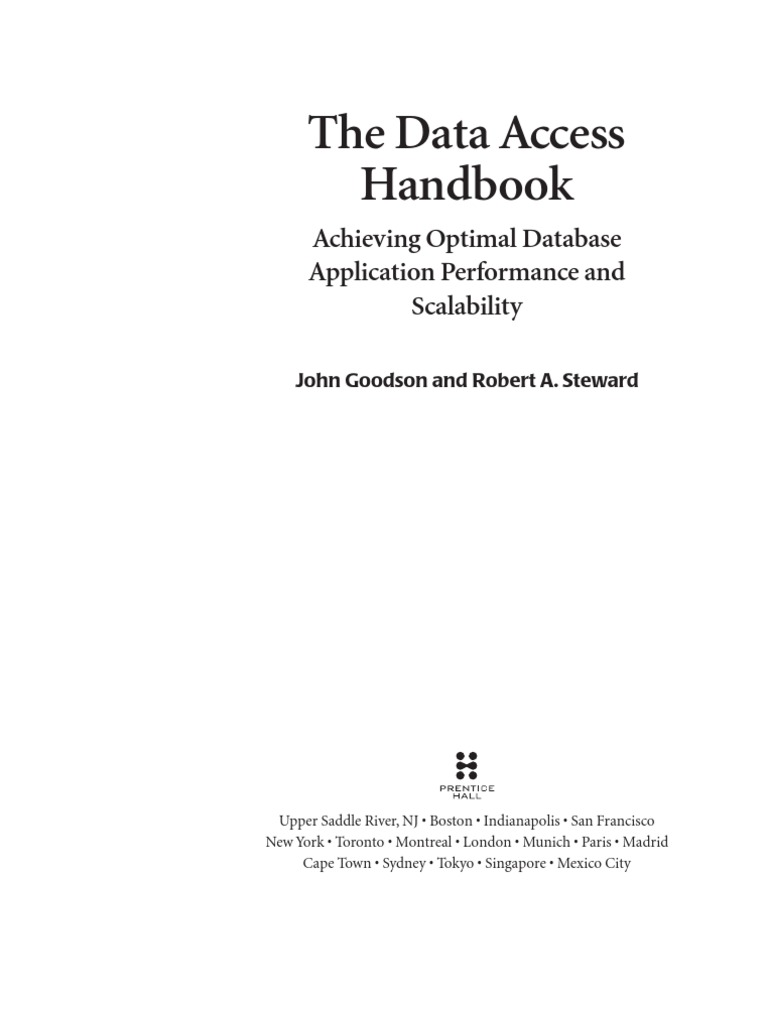 The Data Acess HandBook | PDF | Databases | Database Transaction