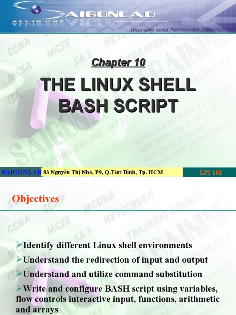The Linux Shell Bash Script | PDF | System Software | Operating System Families