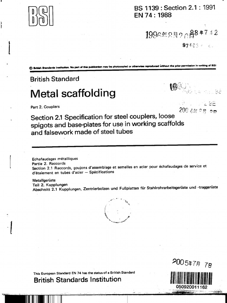 BS En 74-1 2005 PDF Nut (Hardware) Chemistry, 49% OFF