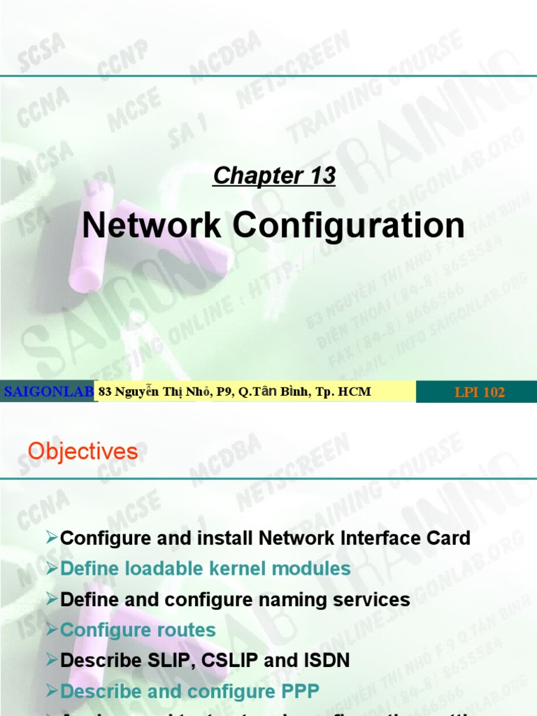 Network Configuration: 69-3 Nguyen Thi Nho, P9, Q.Tbinh, Tp. HCM | PDF | File Transfer Protocol ...