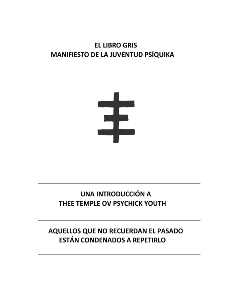 El Libro Gris - Topy | PDF | Conocimiento | Temor