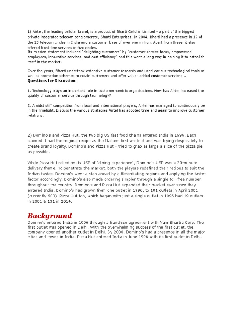 Case Study On Airtel | PDF