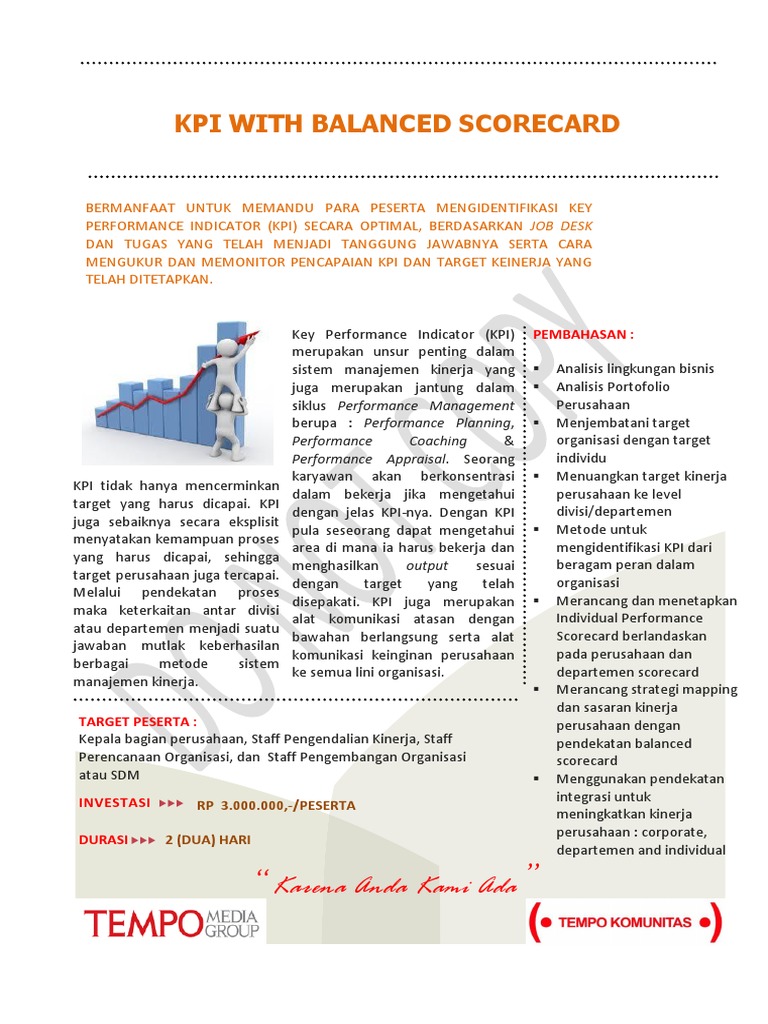 KPI dan Balanced Scorecard untuk Kinerja | PDF