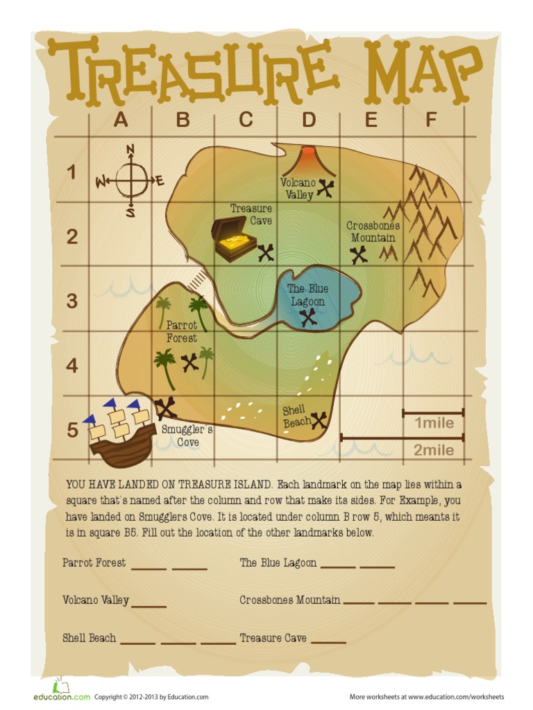 Treasure Map Grid PDF | PDF