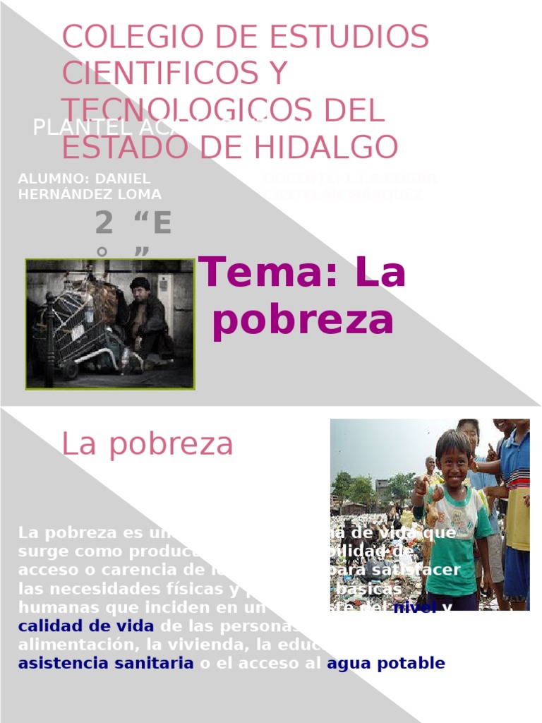 Practica 3 La Pobreza | PDF | Pobreza | Pobreza e indigencia