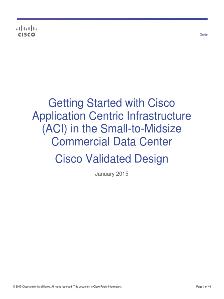 Cisco Aci Data Center | PDF | Network Switch | Computer Network