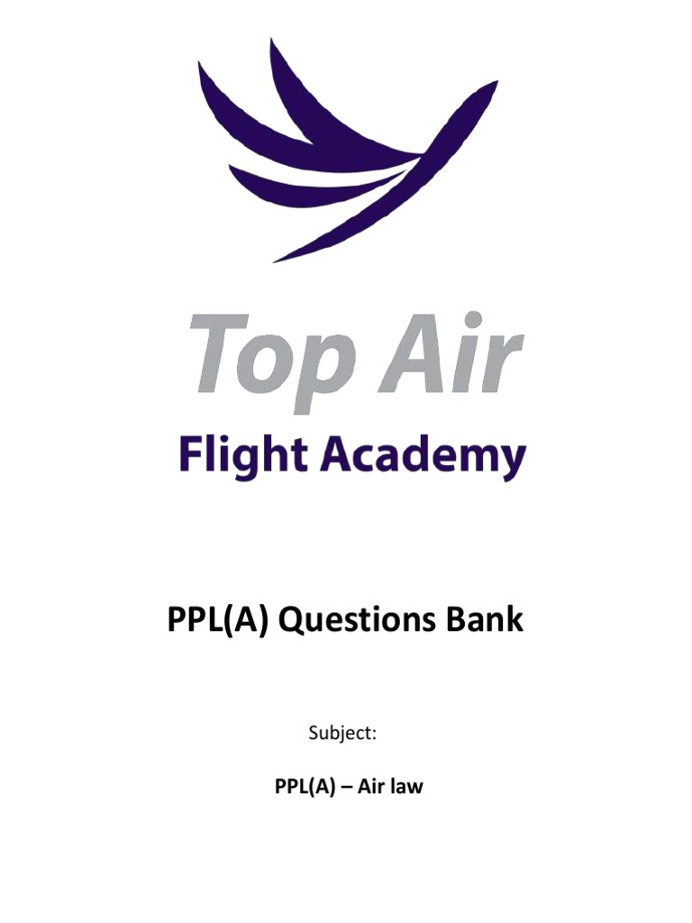 PPL (A) Question Bank | PDF | Visual Flight Rules | Instrument Flight Rules