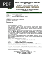 Contoh Proposal Turnamen Bola Volly Lengkap | PDF | Olahraga & Rekreasi