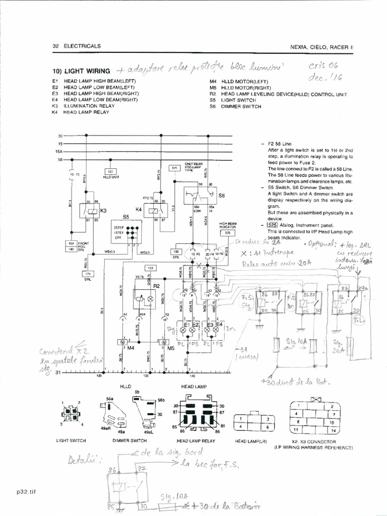 Schema Relee Prot. Bloc Lumini Cielo | PDF