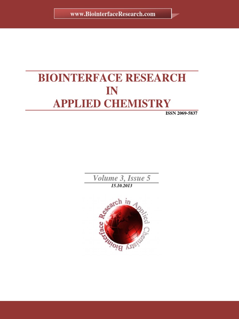 Biointerface Research in Applied Chemistry | CountryOfPapers