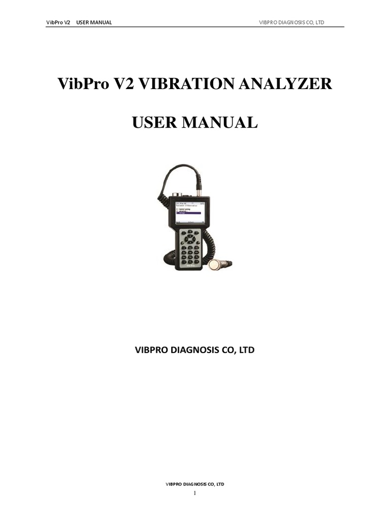 VibPro V2 User Manual | PDF | Infrared | Usb