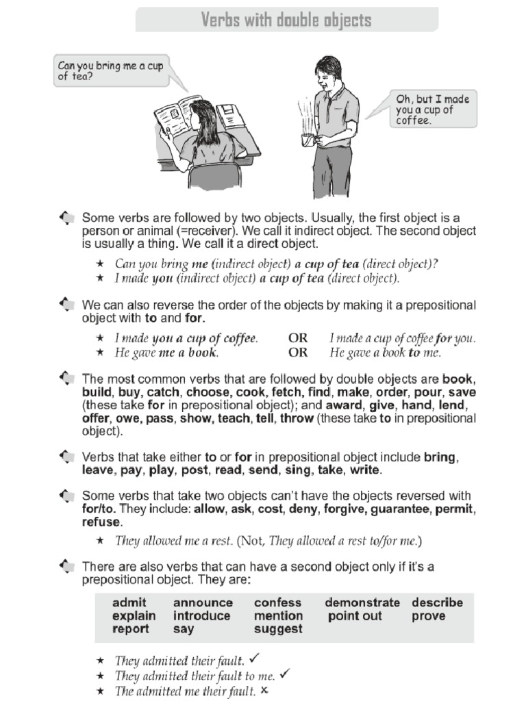 Ditransitive Verbs | PDF | Object (Grammar) | Verb