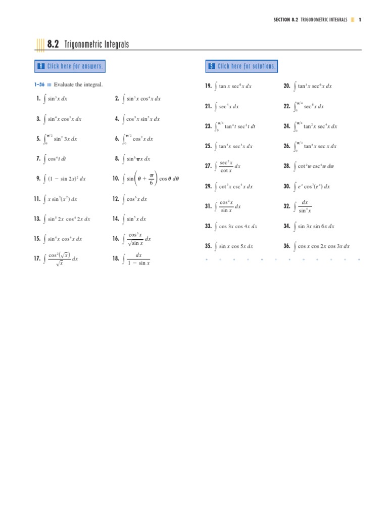 Work Sheet Integral Calculus PDF | PDF