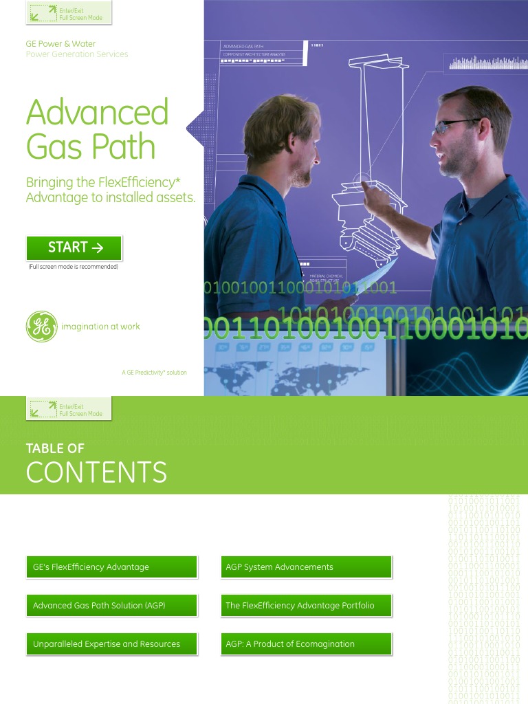 Advanced Gas Path Brochure | PDF | General Electric | Gas Turbine