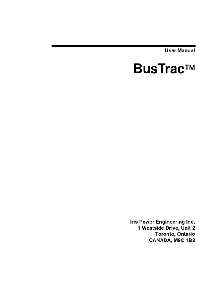 BusTrac User Manual | PDF | Menu (Computing) | Button (Computing)