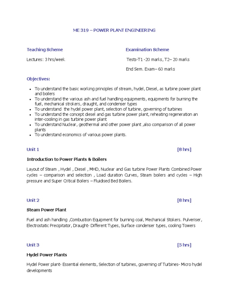 Power Plant Engineering Overview | PDF | Technology & Engineering