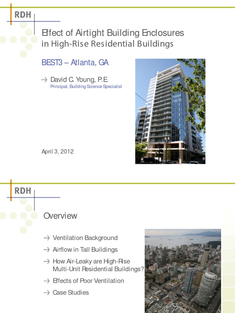 Effects of Poor Ventilation in High-Rise Residential Buildings: Case ...