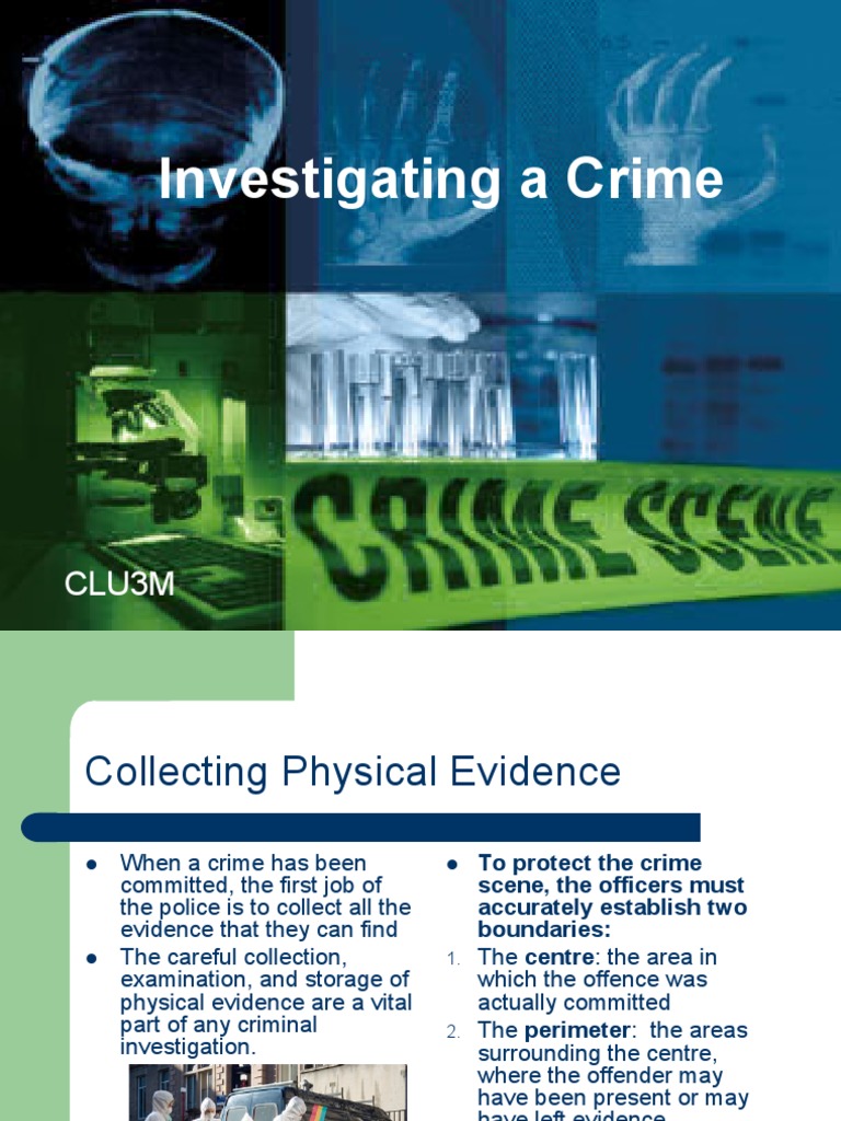 Clu3m Investigating A Crime-3 | PDF | Crime Scene | Assault