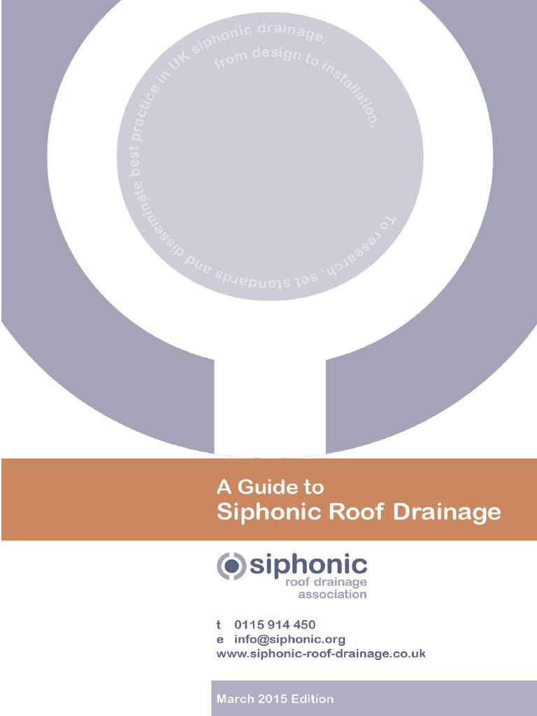 A Guide To Siphonic Roof Drainage | PDF | Pipe (Fluid Conveyance ...