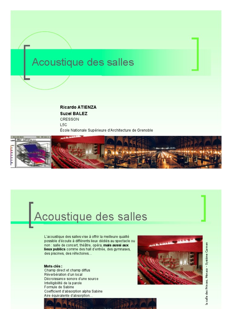 Correction Acoustique | PDF | Acoustique | Son