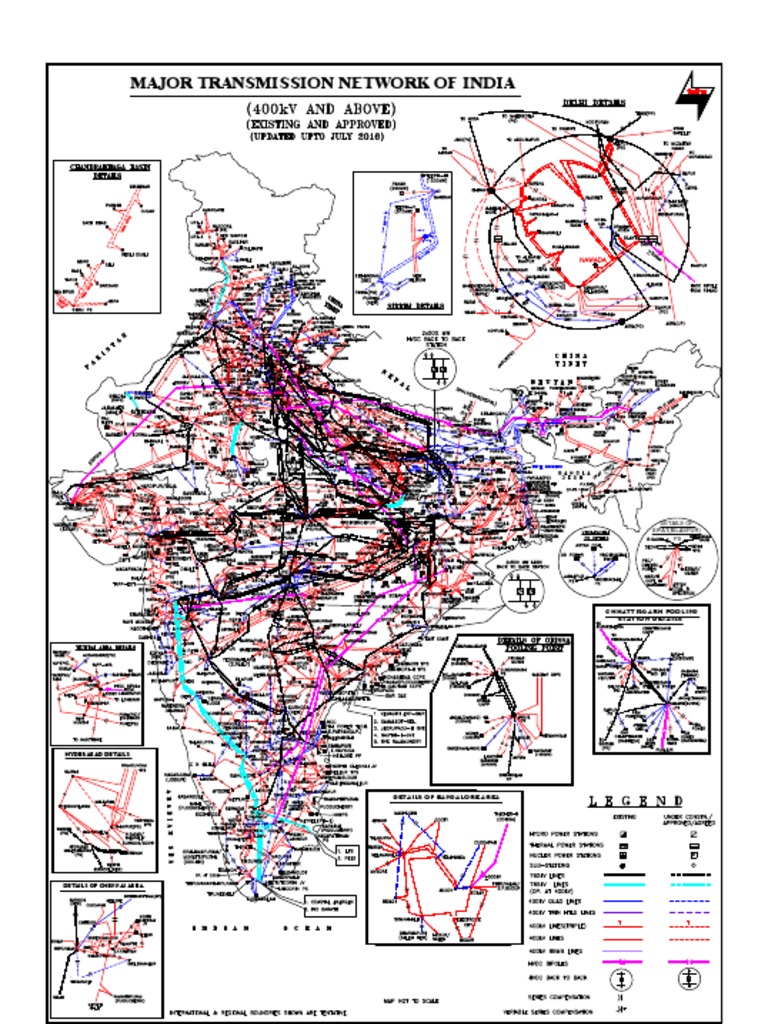 Major Transmission Network of India: Chhattisgarh Pooling Station ...