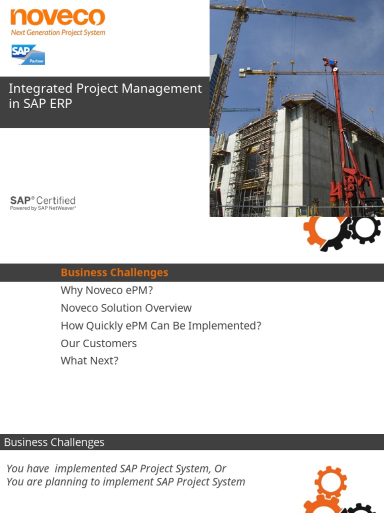 Integrated Project Management in SAP With Noveco EPM | PDF | Project ...