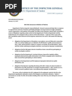 Horowitz Letter To Chuck Grassley - Ig Report | PDF