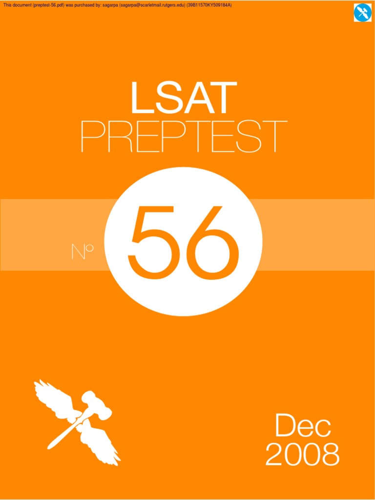 Preptest-56 | Download Free PDF | Law School Admission Test | Copyright Law
