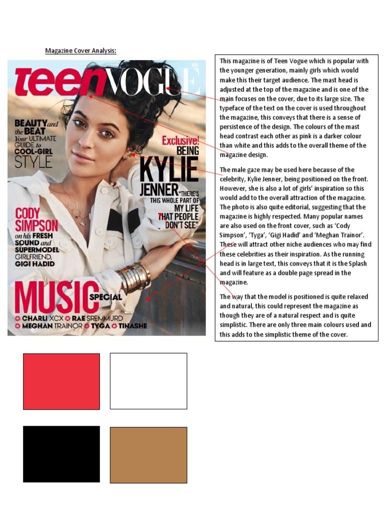 Magazine Analysis | PDF | Page Layout | Typefaces