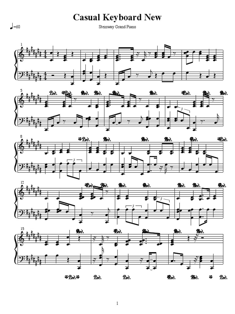 Casual Sheet Music PDF | PDF | Home & Garden