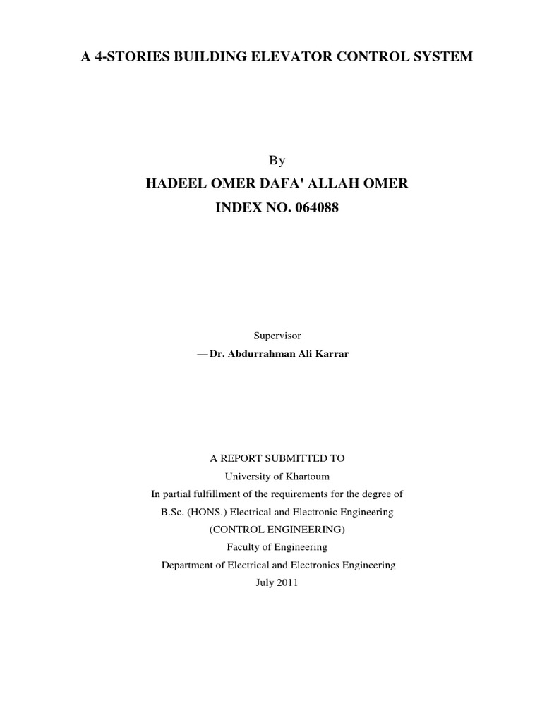Building Elevator Control System | PDF