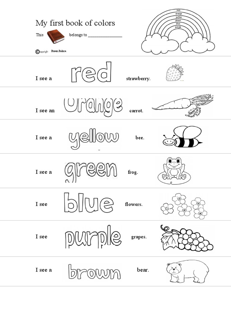 My First Book of Colors: Iseea | PDF