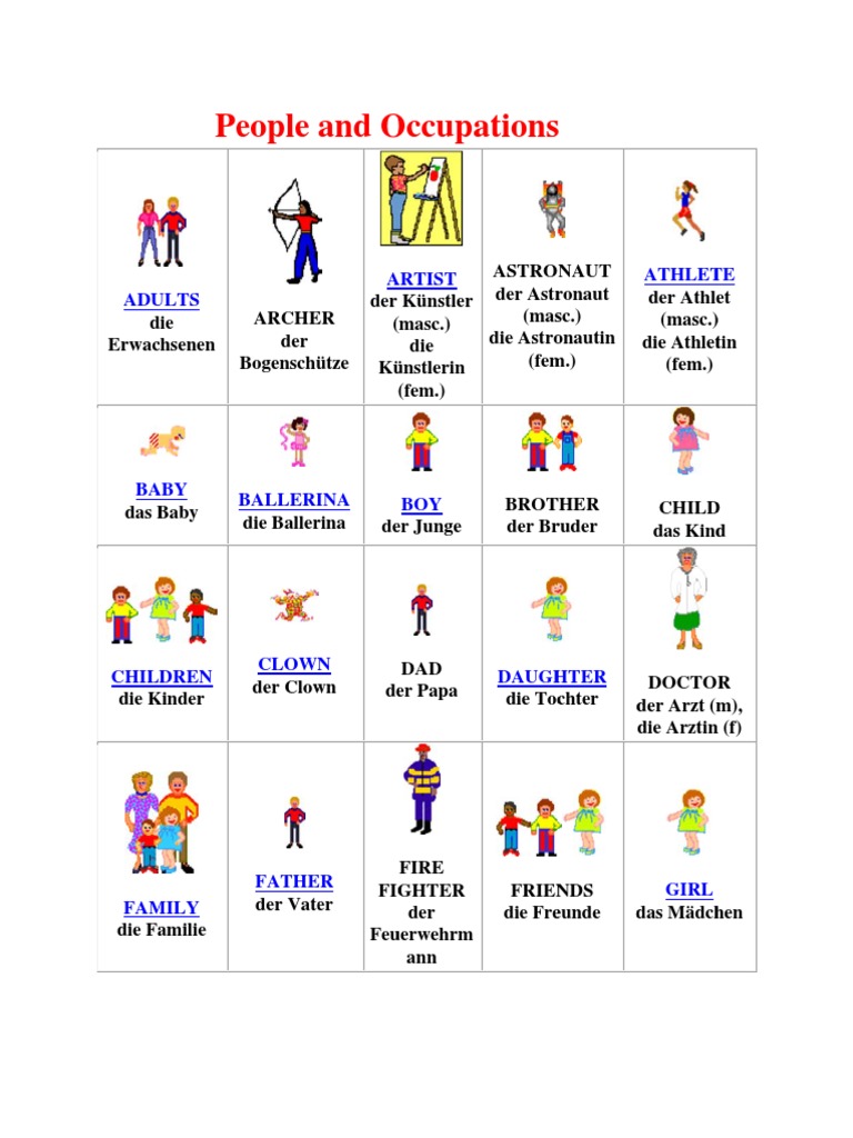 Basics of GERMAN For Kids 1 | PDF