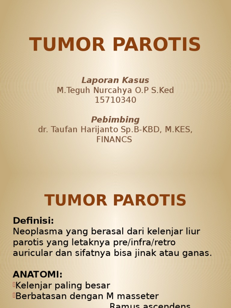 Tumor Parotis | PDF