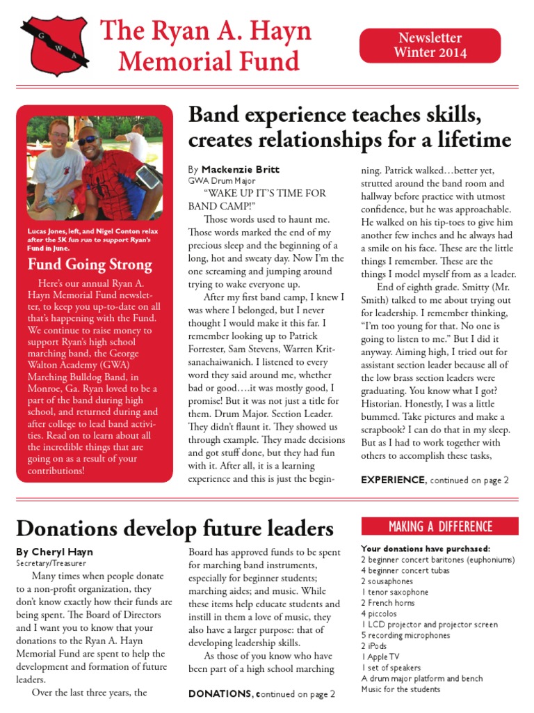 Newsletter 2014 Version 2 With Fixes | PDF | Entertainment (General ...