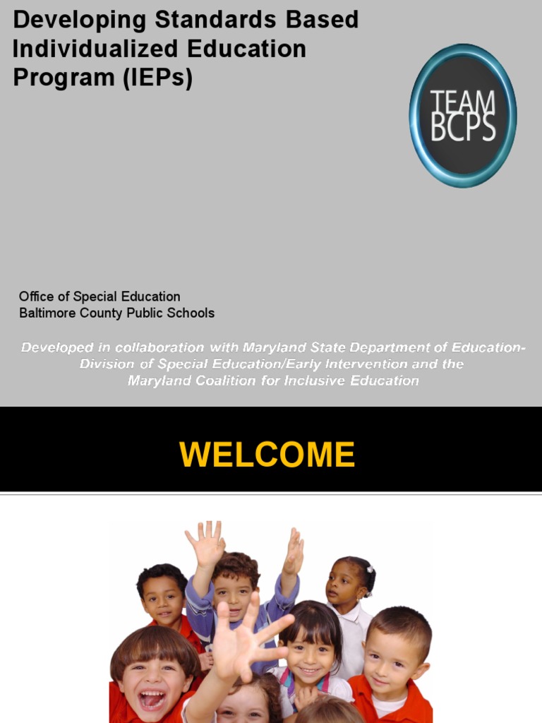 Standards-Based IEP Development Guide | PDF | Individualized Education ...